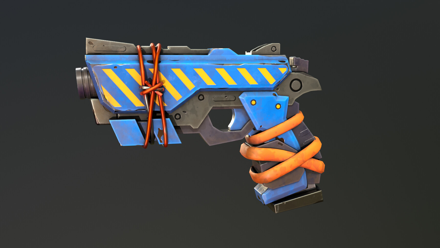 Stylized Hand painted Pistol - khan - BOOTH