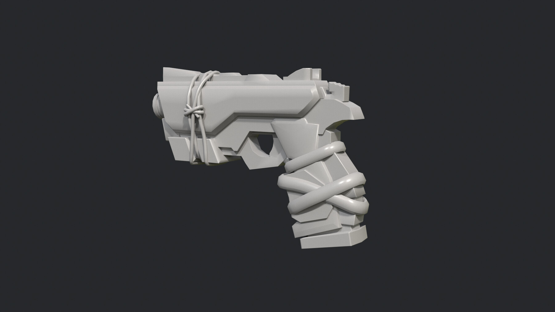 Stylized Hand painted Pistol - khan - BOOTH