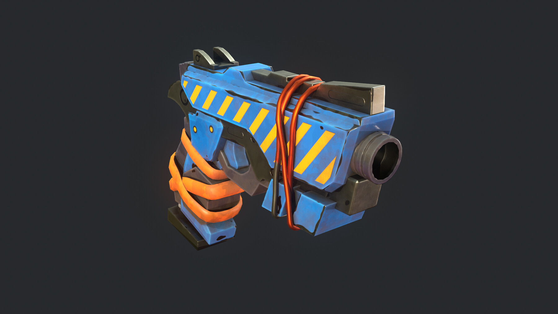 Stylized Hand painted Pistol - khan - BOOTH
