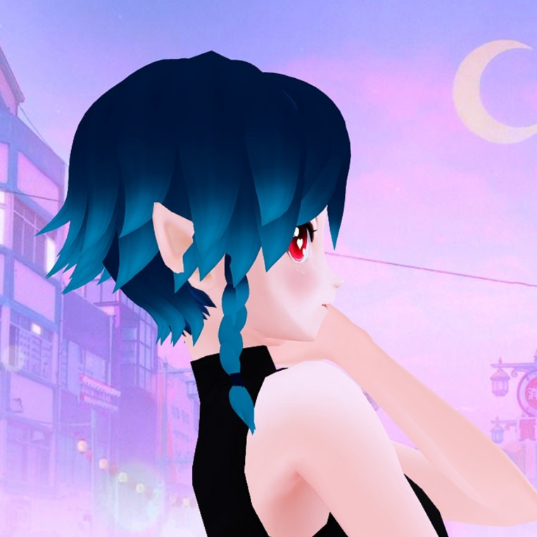 Short hair with braids hair preset for VROID inspo Venti Genshin Impact ...