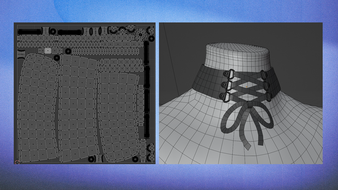 Lace Choker [VRChat | VTuber | MMD] - venven - BOOTH