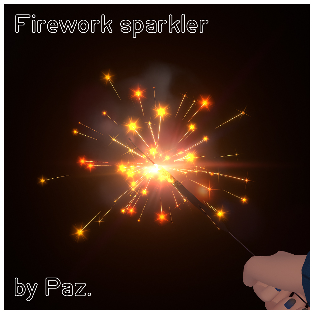 [Unity particle] 線香花火 (Firework Sparkler) - Paz. - BOOTH
