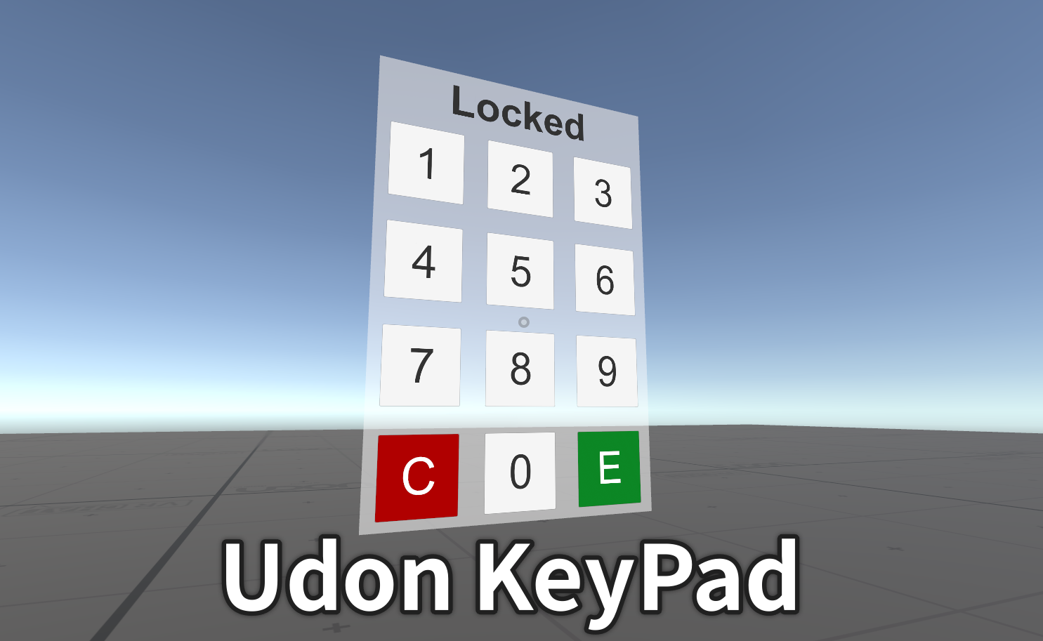 【無料 Free】VRChat World Udon KeyPad - Persistence support - 853Lab - BOOTH