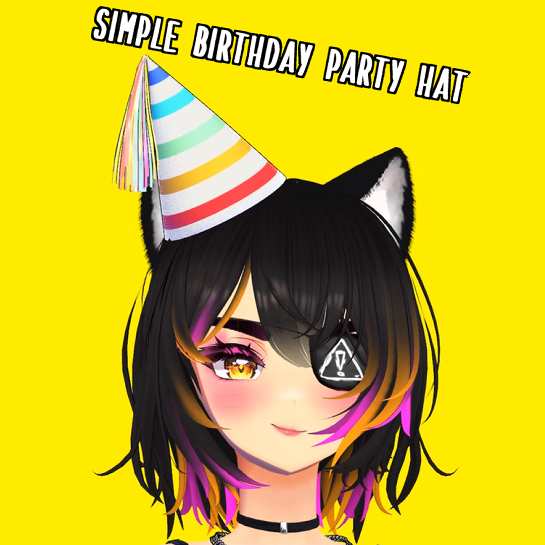 Nel's Party Hat (For VRChat) - Nelaire - BOOTH