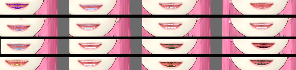 VRoid Teeth Bling Set - Mix and Match! - battynator-store - BOOTH