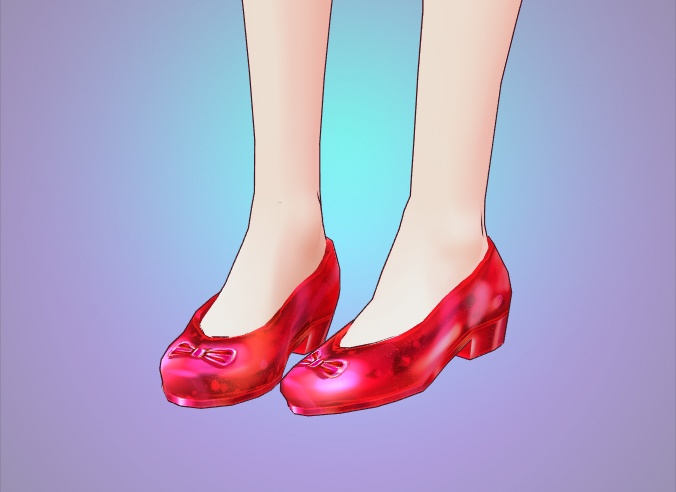 Glass Slippers texture for VRoid - 9 color Set - battynator-store - BOOTH