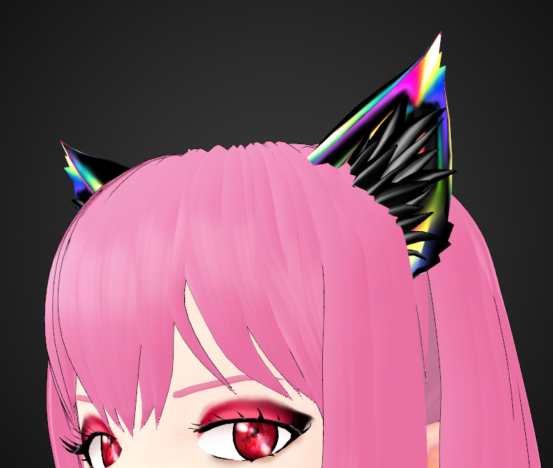 Latex Cat Ears for VRoid stable - Mix and Match Set - battynator-store ...