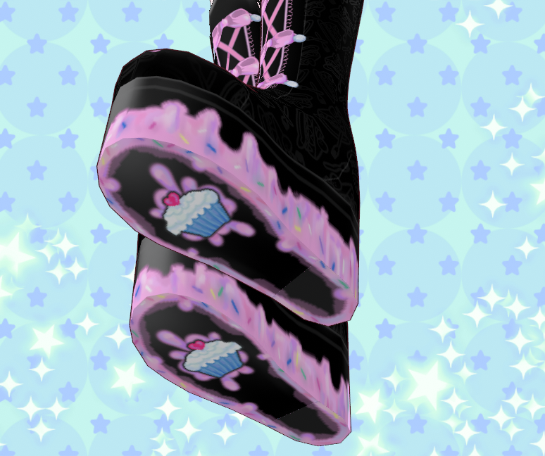 ''Cake Stomper'' Platform Boots for VRoid Stable - battynator-store - BOOTH