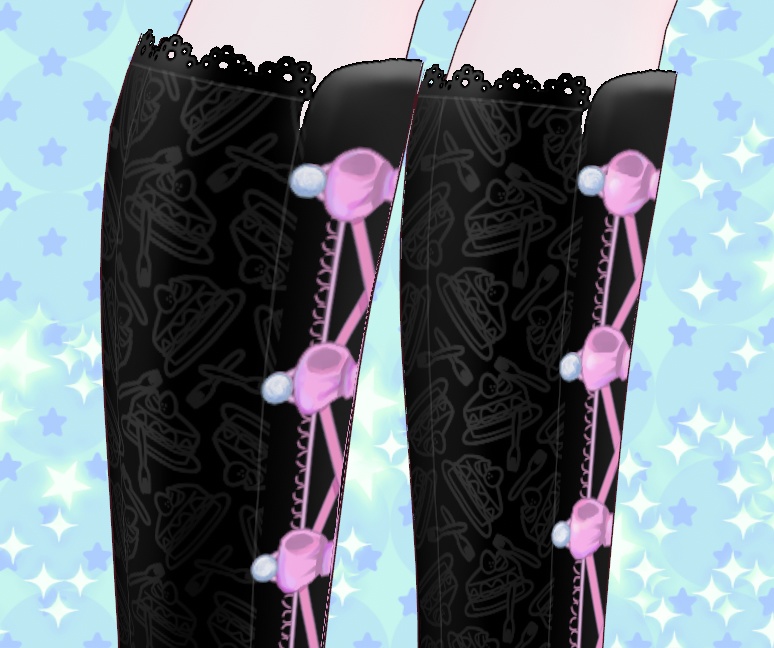 ''Cake Stomper'' Platform Boots for VRoid Stable - battynator-store - BOOTH