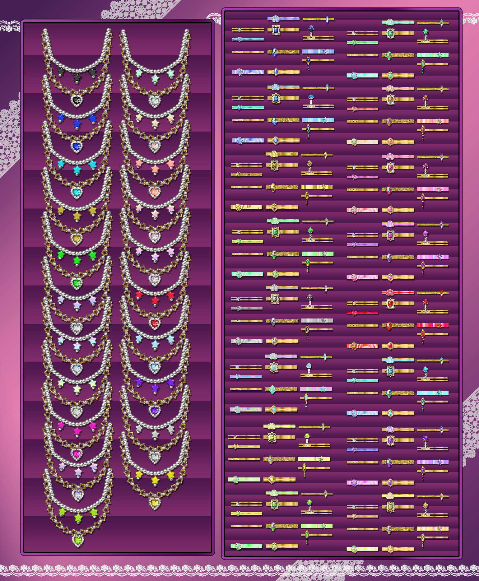 Sweet Jewelry for VRoid stable - Assorted Colors - battynator-store - BOOTH