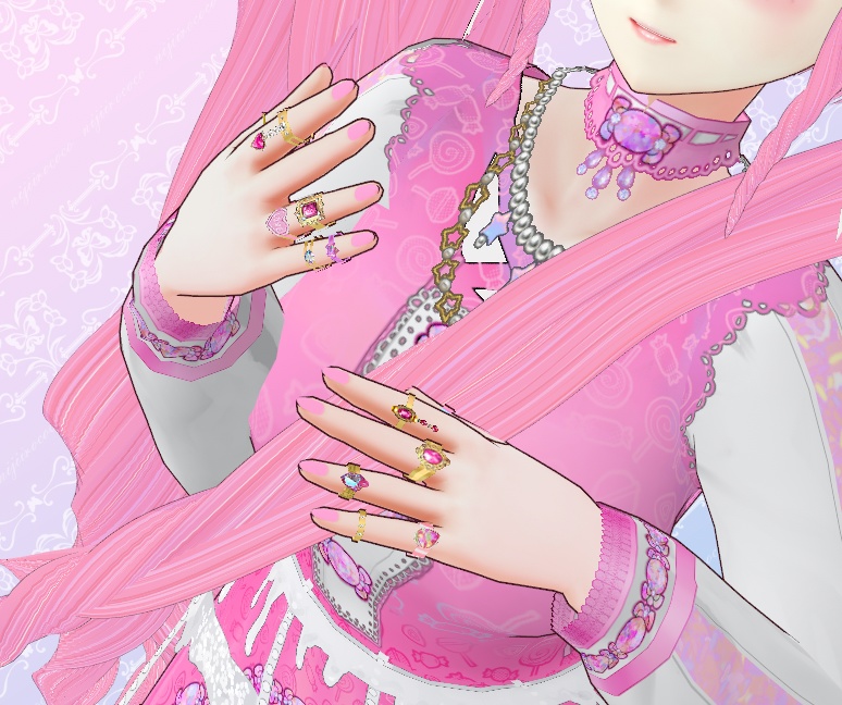 Sweet Jewelry for VRoid stable - Assorted Colors - battynator-store - BOOTH