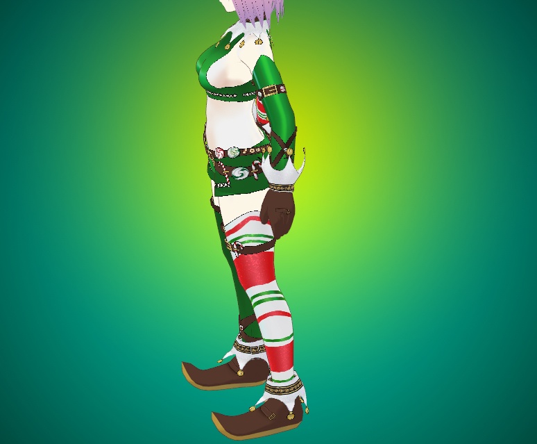 Candy Elf Outfit for VRoid Stable (Masc and Fem) - color variations ...