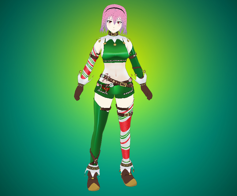 Candy Elf Outfit for VRoid Stable (Masc and Fem) - color variations ...