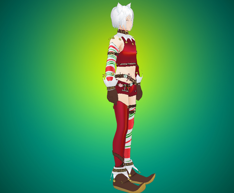 Candy Elf Outfit for VRoid Stable (Masc and Fem) - color variations ...