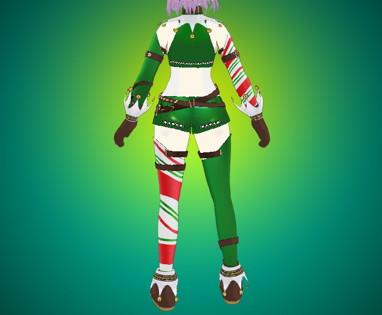 Candy Elf Outfit for VRoid Stable (Masc and Fem) - color variations ...
