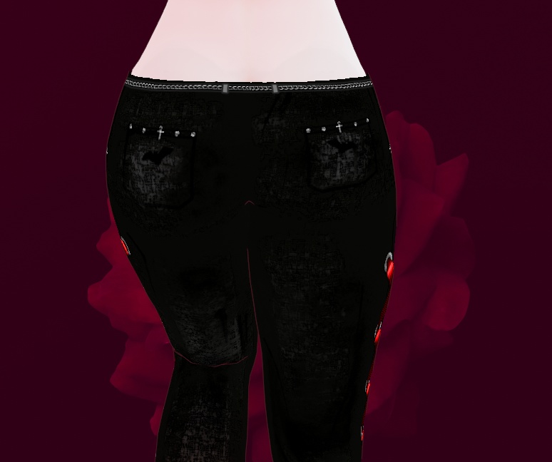 Vampire Jeans for VRoid -18 colors - battynator-store - BOOTH