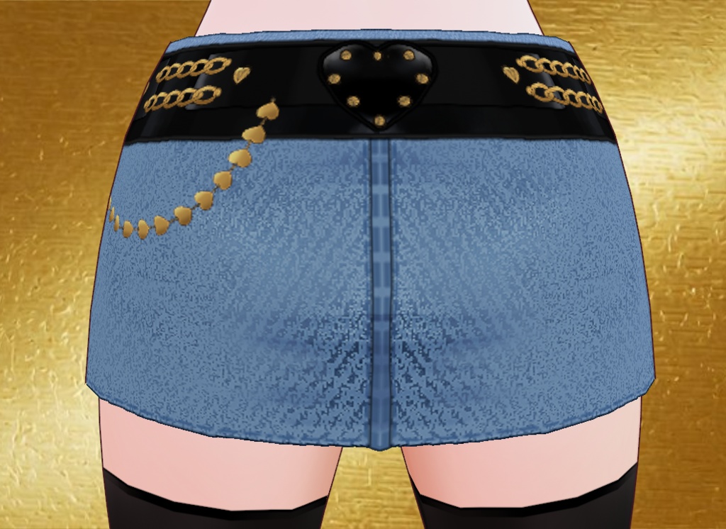 Chunky Belt and Skirt for VRoid - 12+12 set - battynator-store - BOOTH