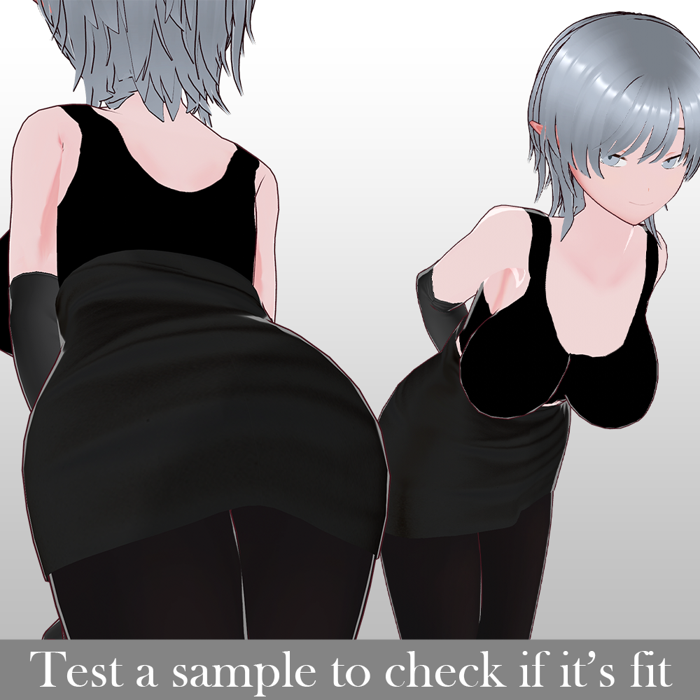 Vroid OLミニスカート/Office look skirt (Sample included) - DreamWalking - BOOTH