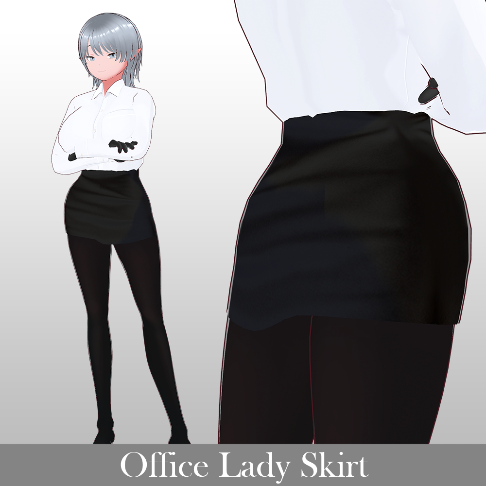 Vroid OLミニスカート/Office look skirt (Sample included) - DreamWalking - BOOTH