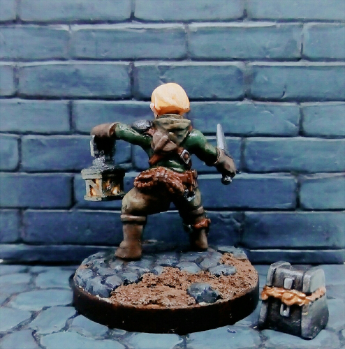 ミニチュア フィギュア GNOME THIEF MIGUEL & MINI CHEST 未塗装品 - Godendag - BOOTH