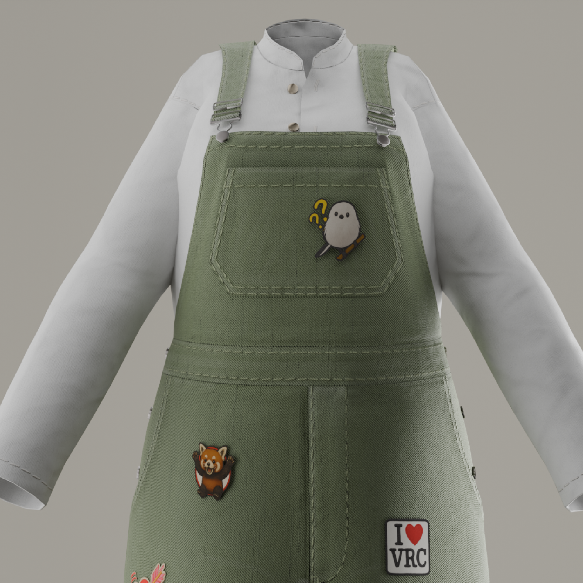 【Lapwing/しなの/紗羅対応】ミリタリーオーバーオール - 株式会社harmony - BOOTH