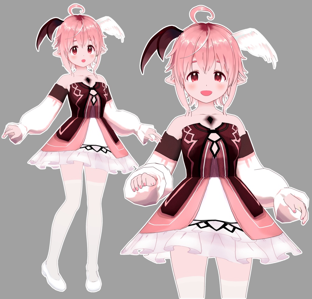 [cherub devil] vroid model for study and use - buwakuda - BOOTH