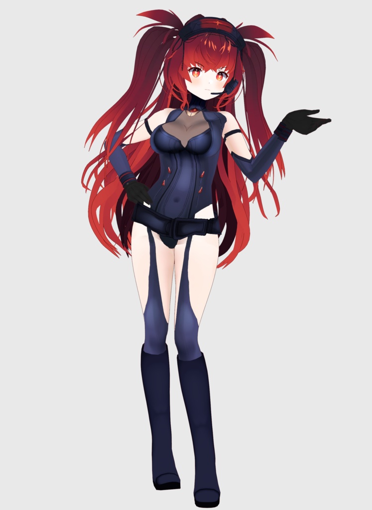 cyber plug suit girl model - buwakuda - BOOTH