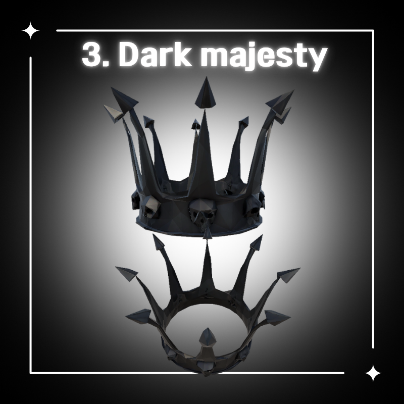 【無料配布中】Free 3D Crown Pack - 8 Simple crowns (VRChat想定) - juuniji - BOOTH