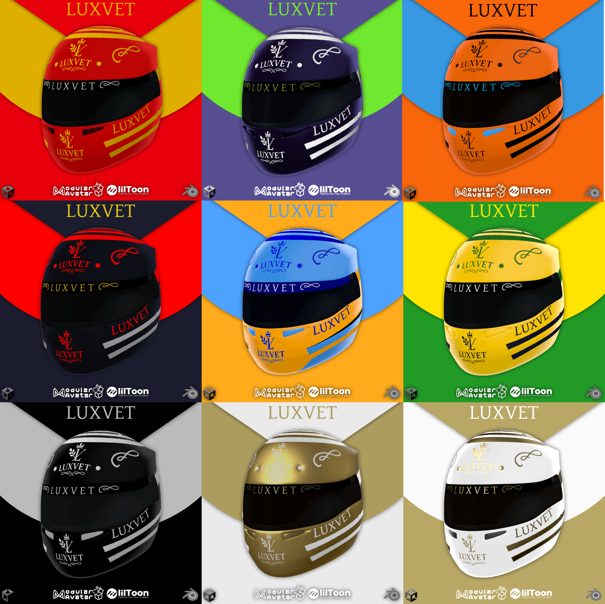 【LUXVET RACING HELMET COLLECTION 【 LUXVET レーシングヘルメットコレクション 【MA対応 ...