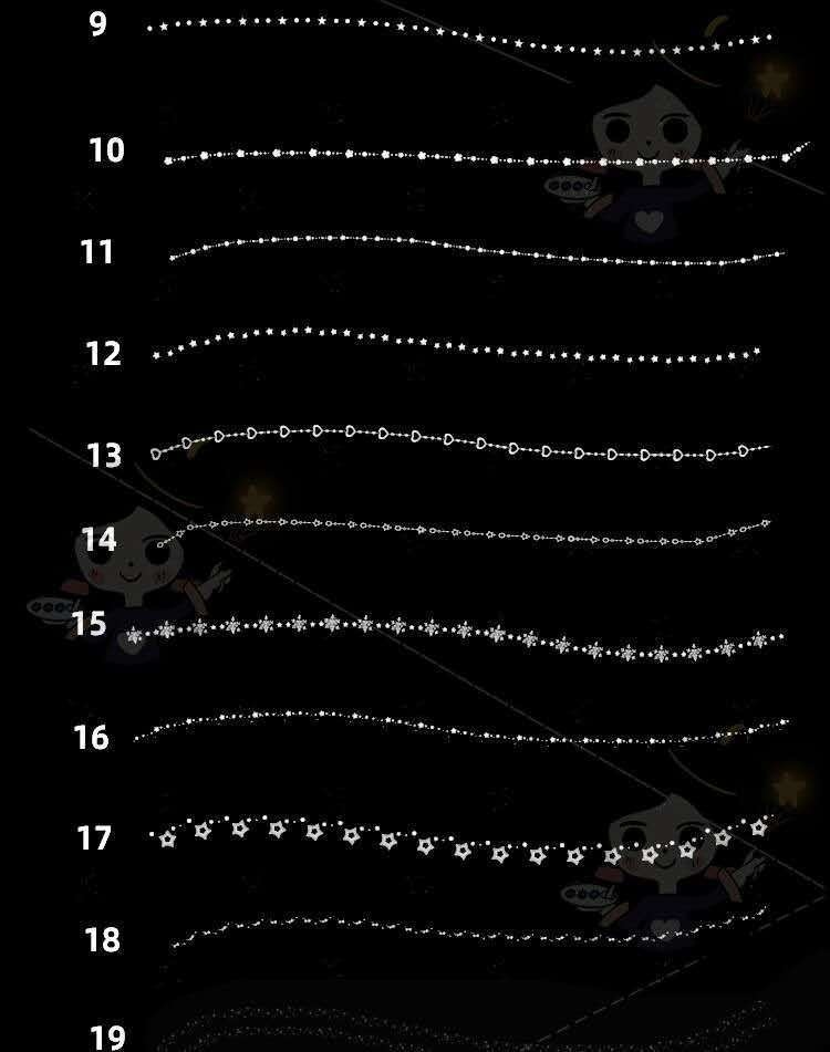 46 種類の精巧なビーズカーテンアクセサリーProcreate+Psブラシ - kitokito - BOOTH