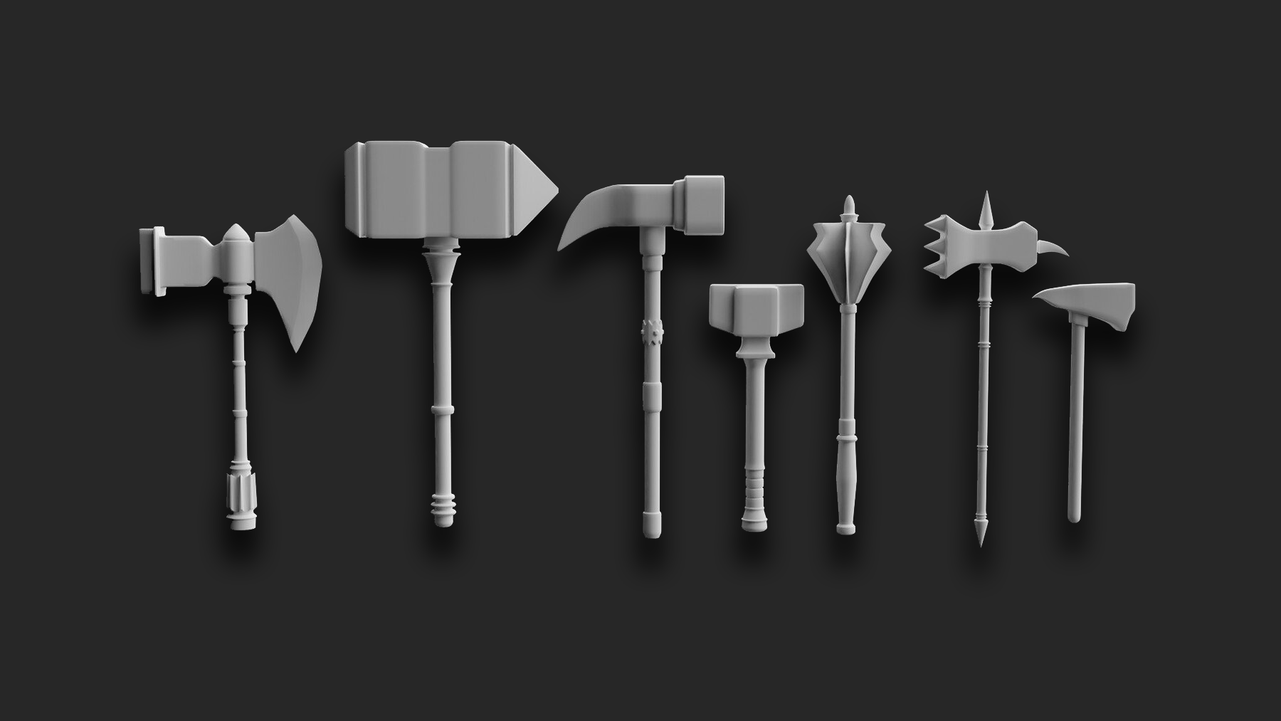 50 ハンマーとメイス Hammer and Mace - Anime - BOOTH