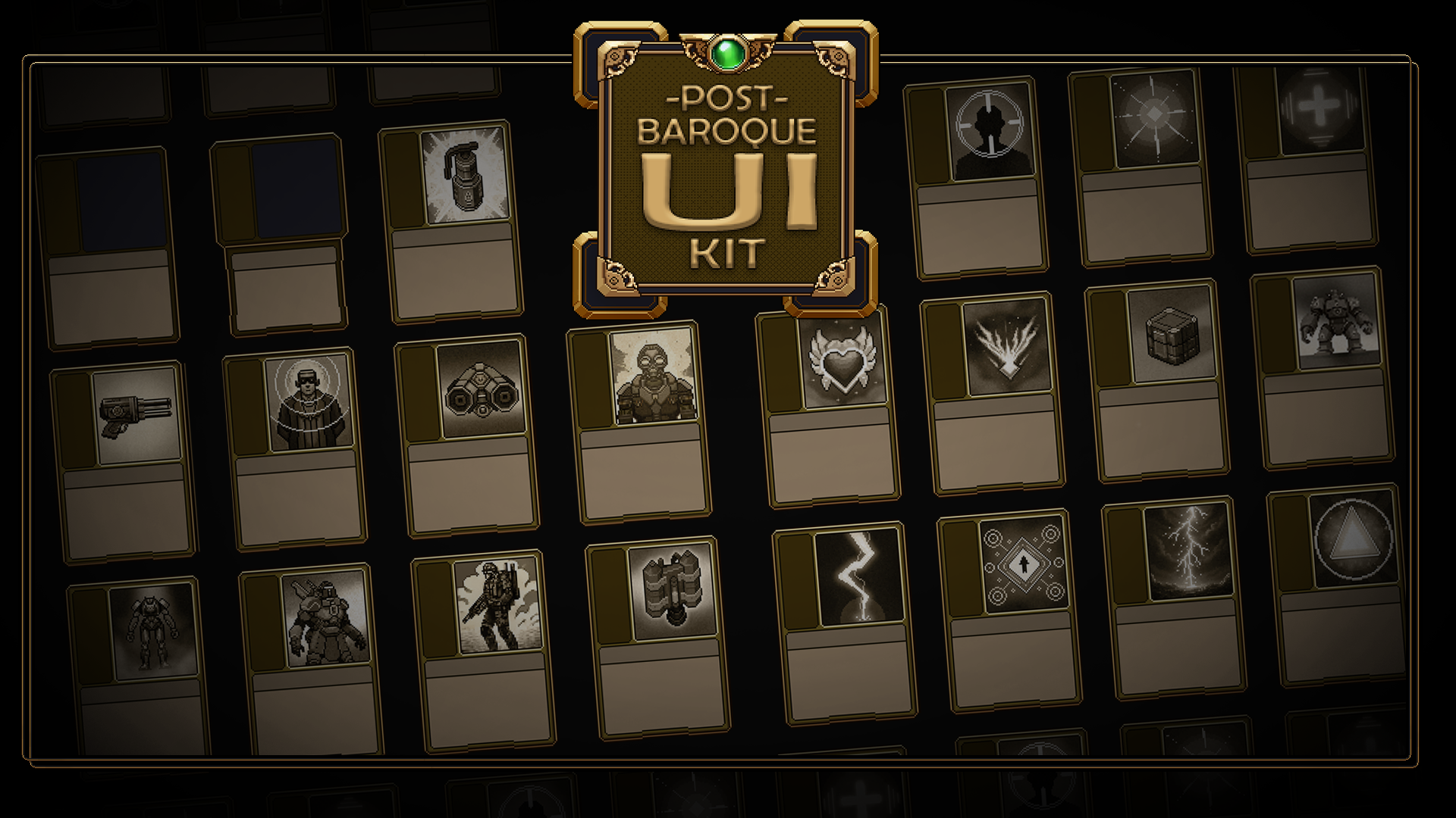 後期バロック風 UI/GUI キット - Post-Baroque UI/GUI Kit - barely apes - BOOTH