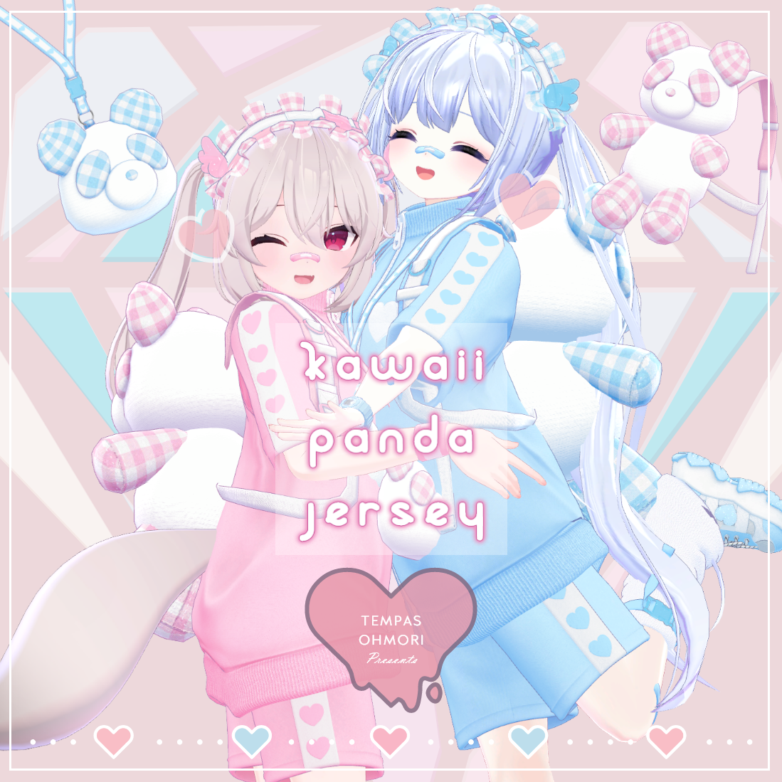 Kawaii Panda Jersey ♡【15アバター対応】 - てんぱすおおもり - BOOTH
