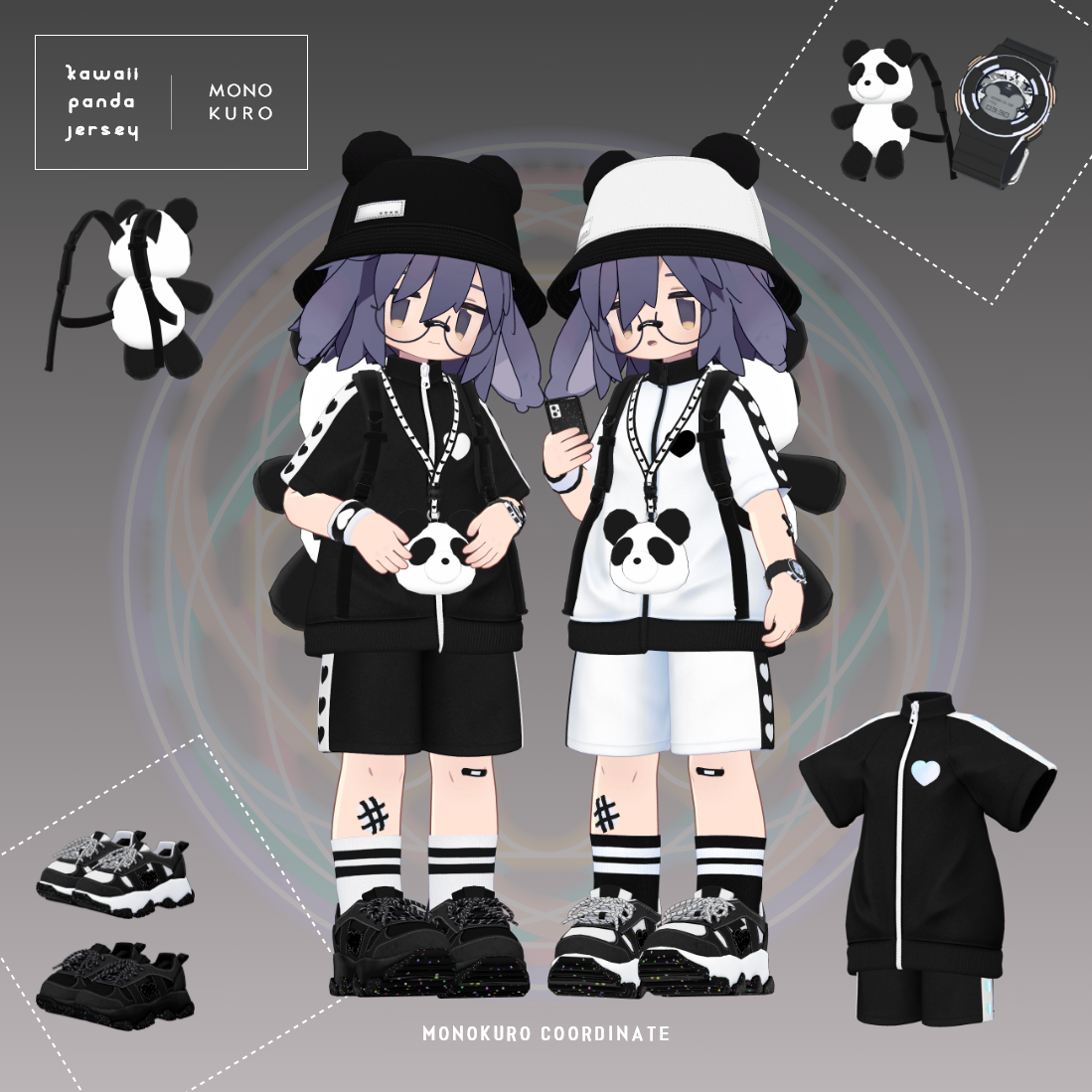 Kawaii Panda Jersey for MAMEHINATA & USASAKI ♡ - てんぱすおおもり - BOOTH