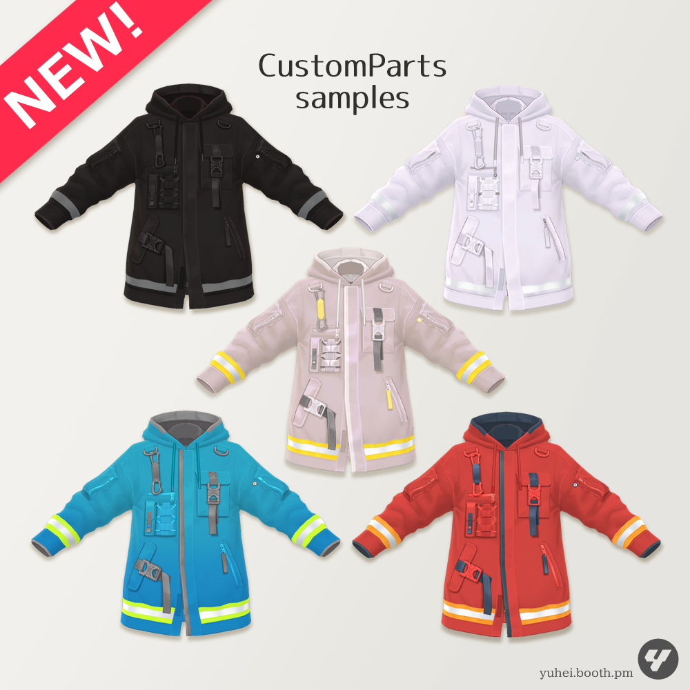【VRoid】SURVIVAL JACKET (unisex) 【VRoid β & stable ver.】 - YUHEI - BOOTH
