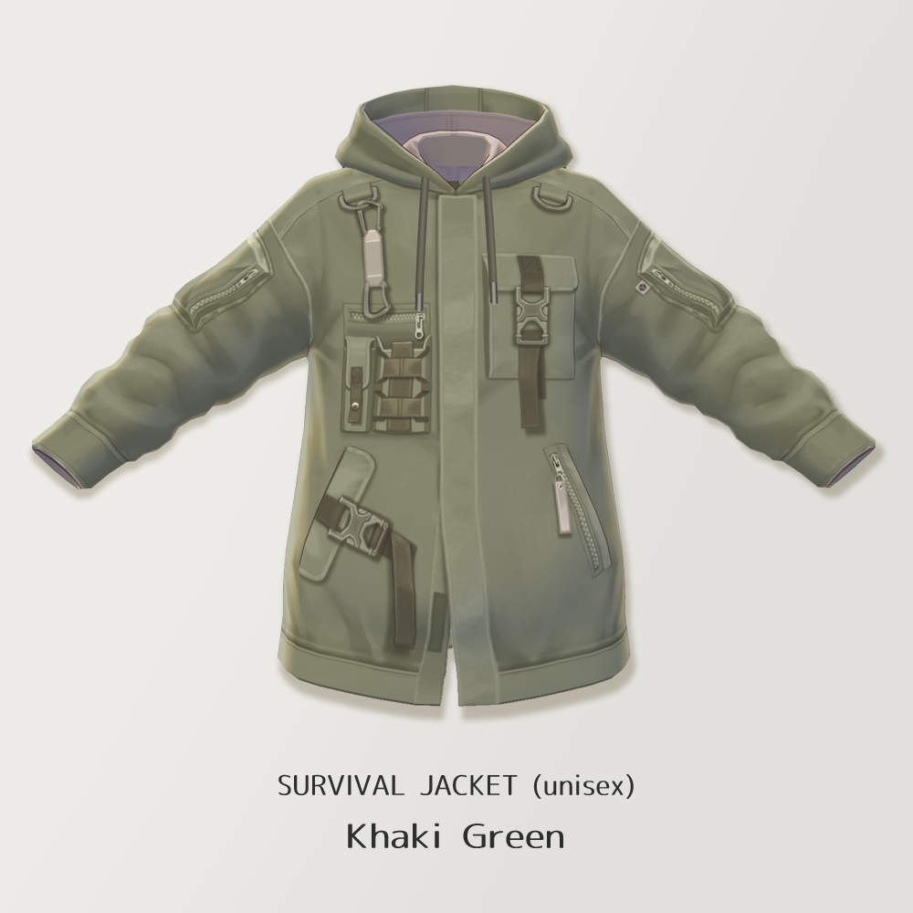 【VRoid】SURVIVAL JACKET (unisex) 【VRoid β & stable ver.】 - YUHEI - BOOTH