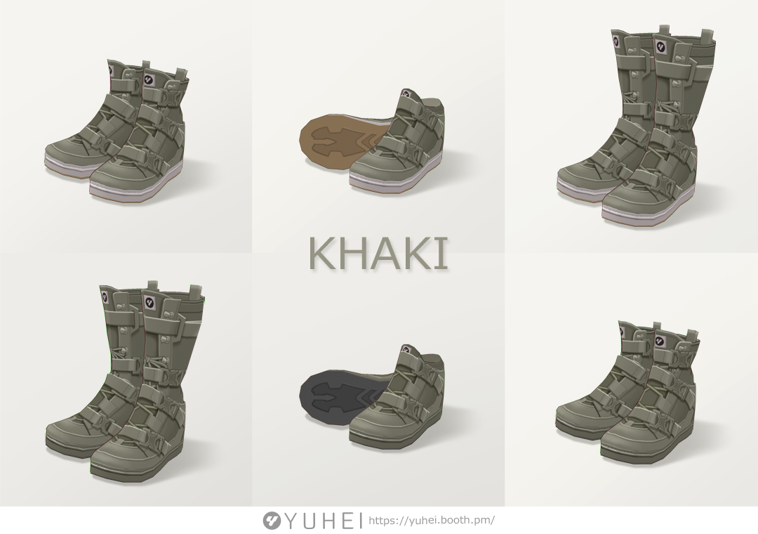 【VRoid】TACTICAL BOOTS【VRoid β & stable ver.】 - YUHEI - BOOTH