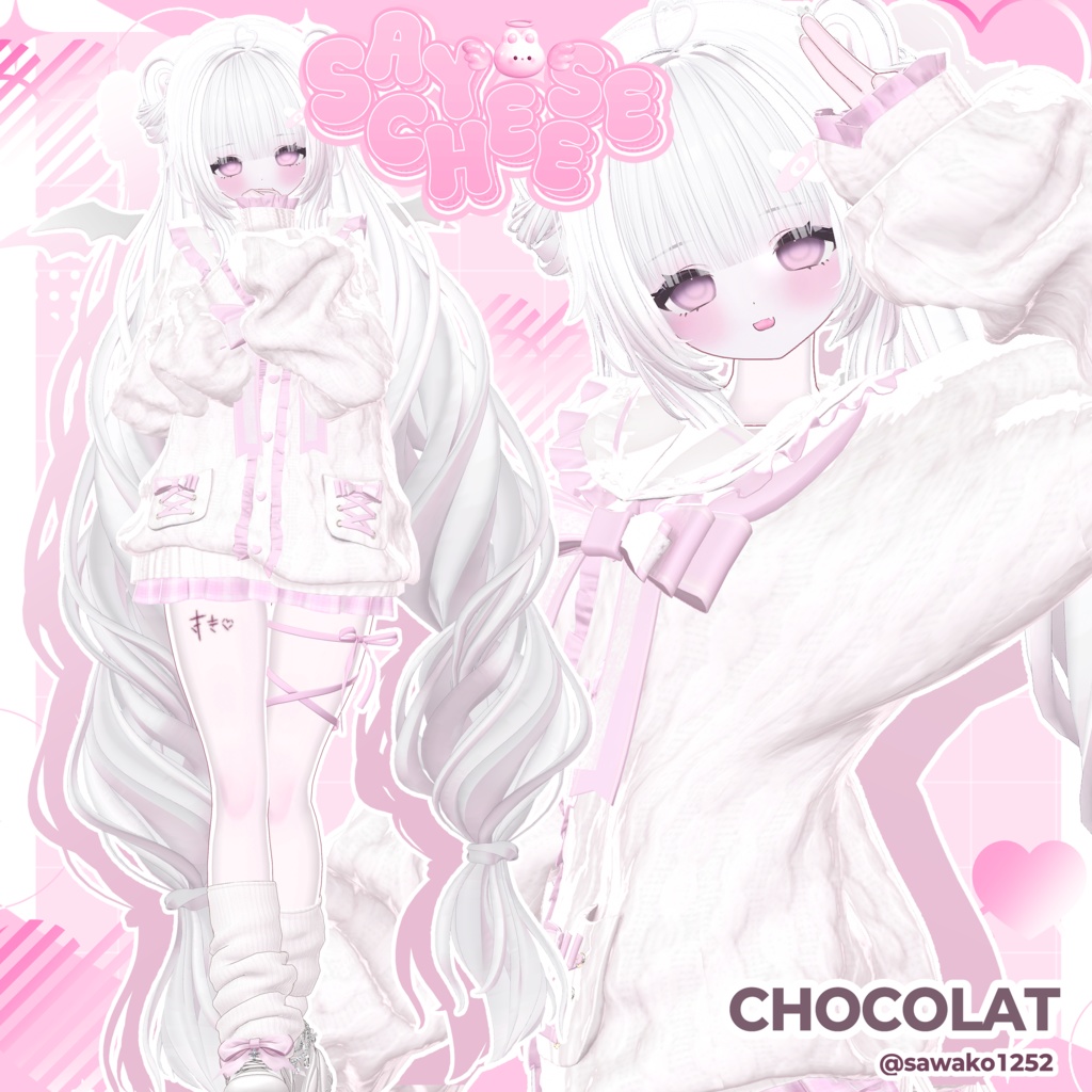 [無料版 あり] CHEESE POSE PACK 3 (20種） - SayCheese - BOOTH