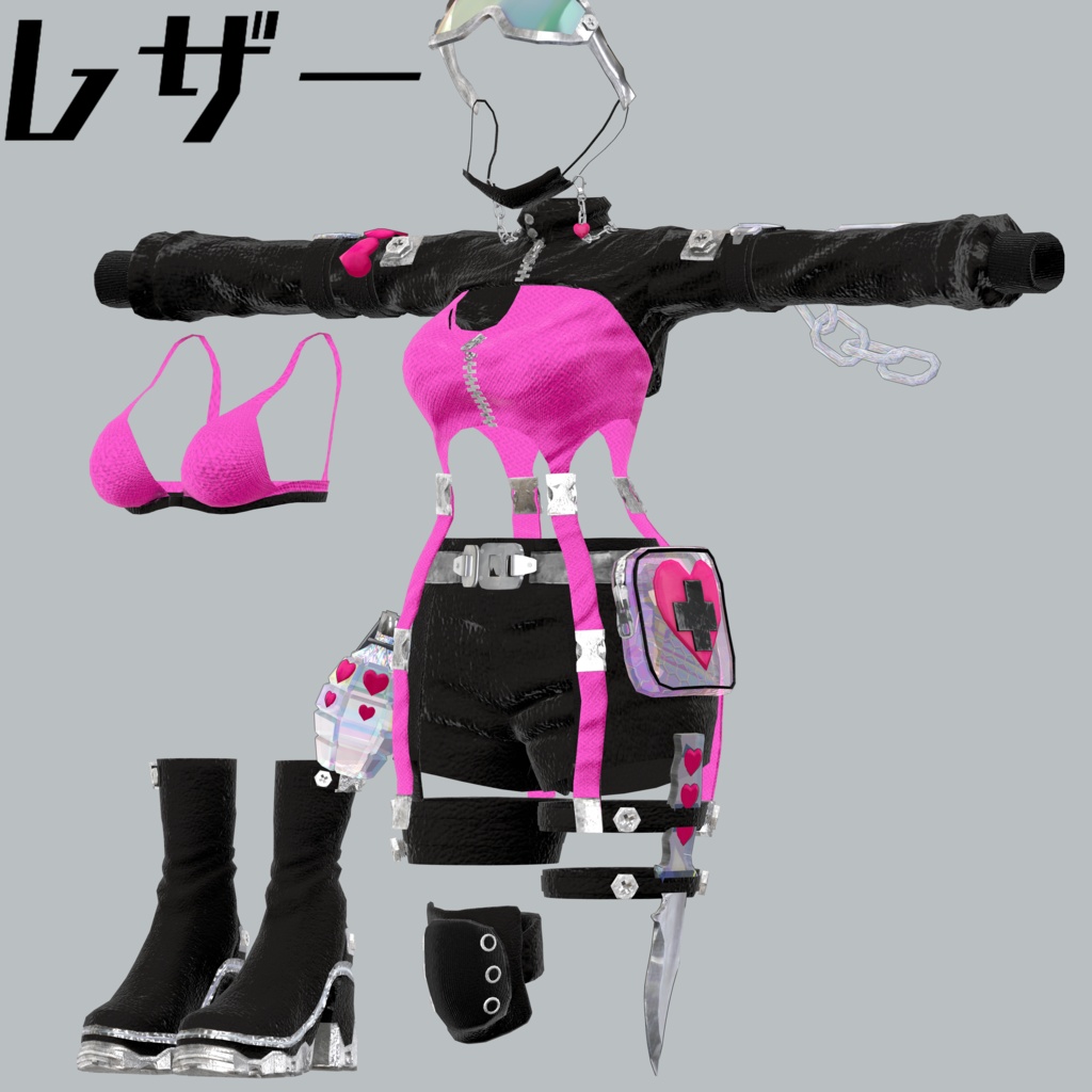 バーチャル戦士コーデセット桔梗ちゃん対応【PB対応】 - C.C.MATILDA - BOOTH