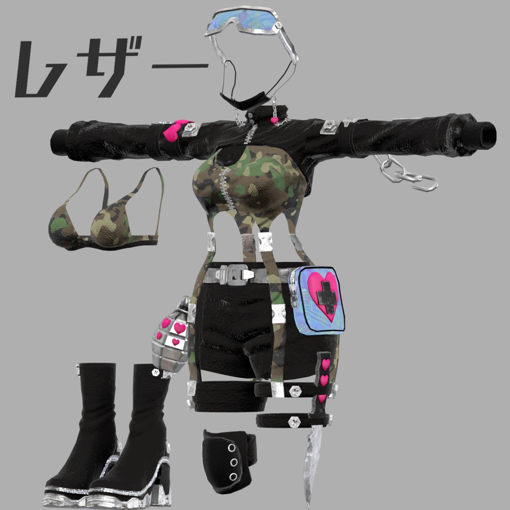 バーチャル戦士コーデセット桔梗ちゃん対応【PB対応】 - C.C.MATILDA - BOOTH