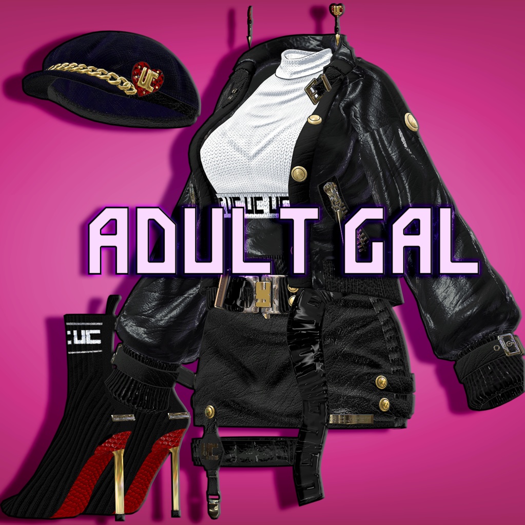 ♡ADULT GAL for 舞夜♡（ファー＆レザージャケットセット） - C.C.MATILDA - BOOTH