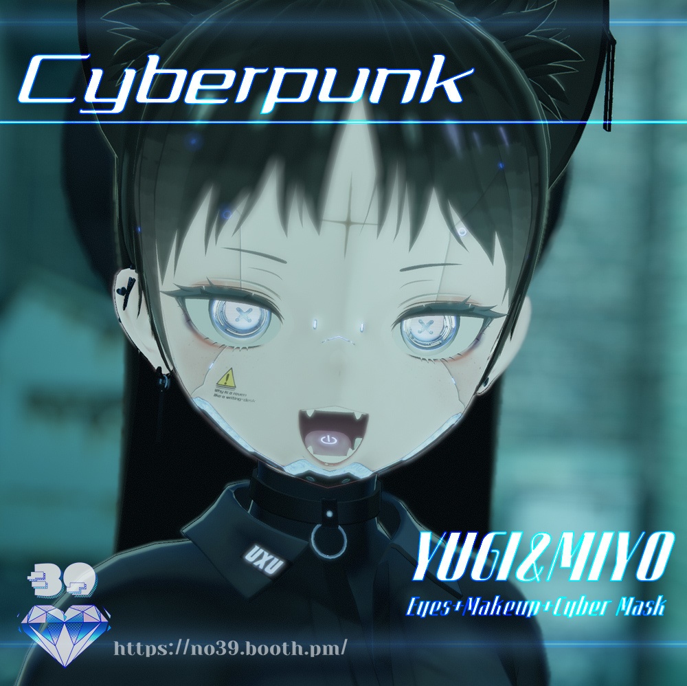 【YUGI&MIYO専用】Cyberpunk-Eyes+Makeup+Cyber Mask Tex[HD-PSD]♥ - No.39 - BOOTH