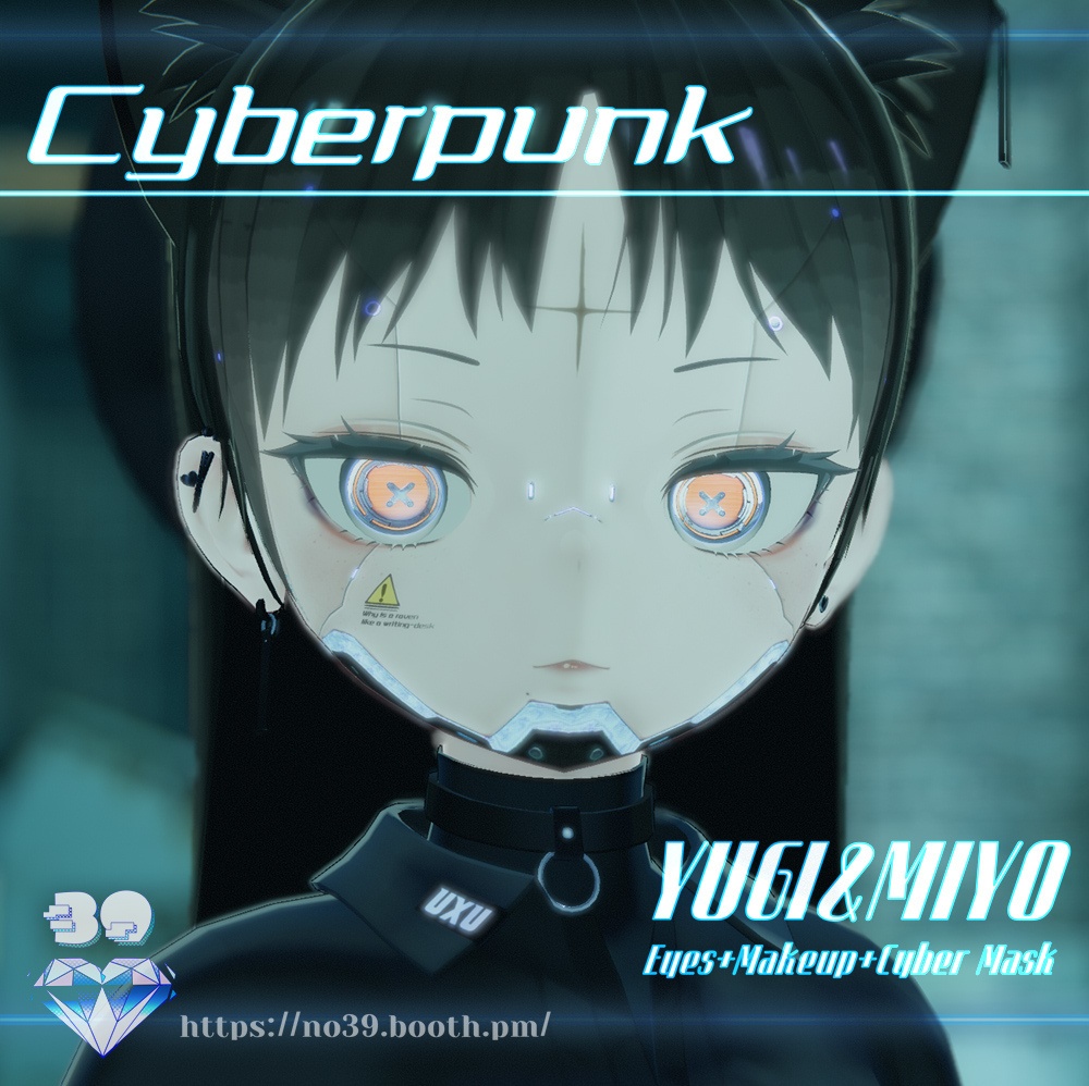 【YUGI&MIYO専用】Cyberpunk-Eyes+Makeup+Cyber Mask Tex[HD-PSD]♥ - No.39 - BOOTH