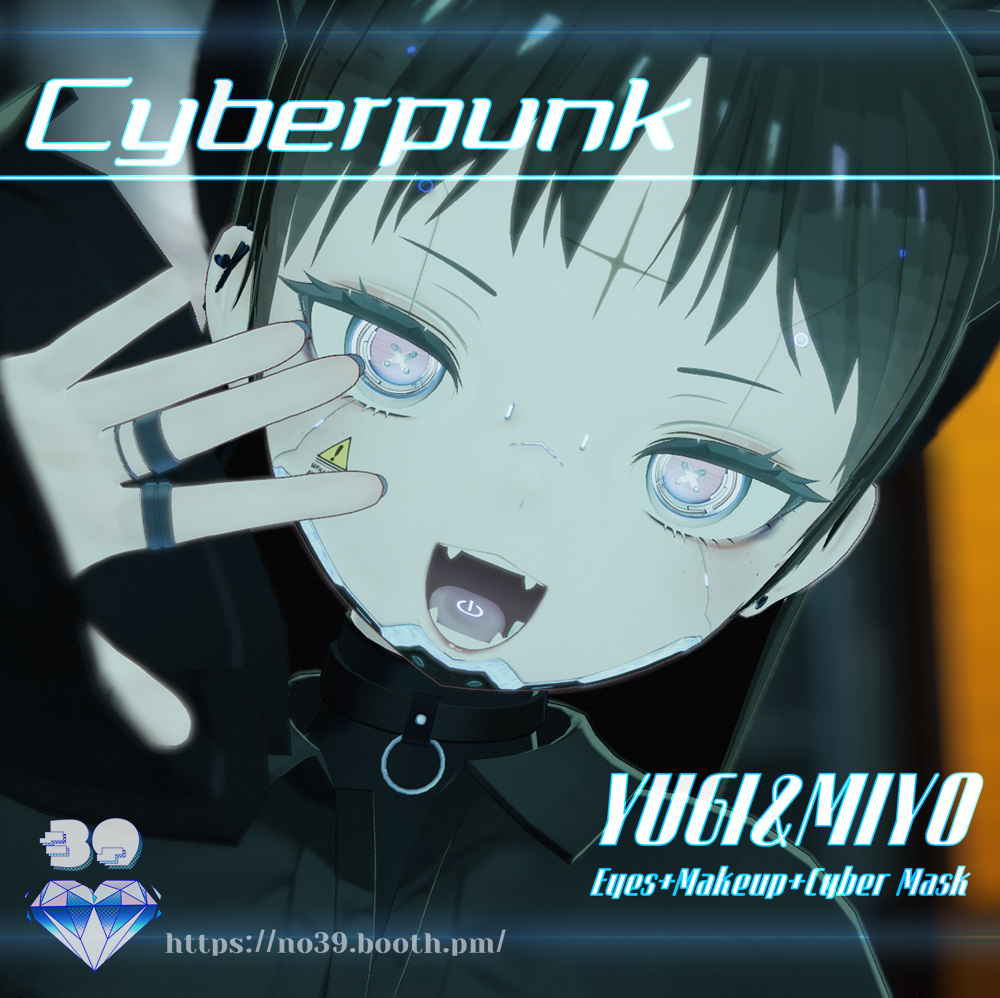 【YUGI&MIYO専用】Cyberpunk-Eyes+Makeup+Cyber Mask Tex[HD-PSD]♥ - No.39 - BOOTH