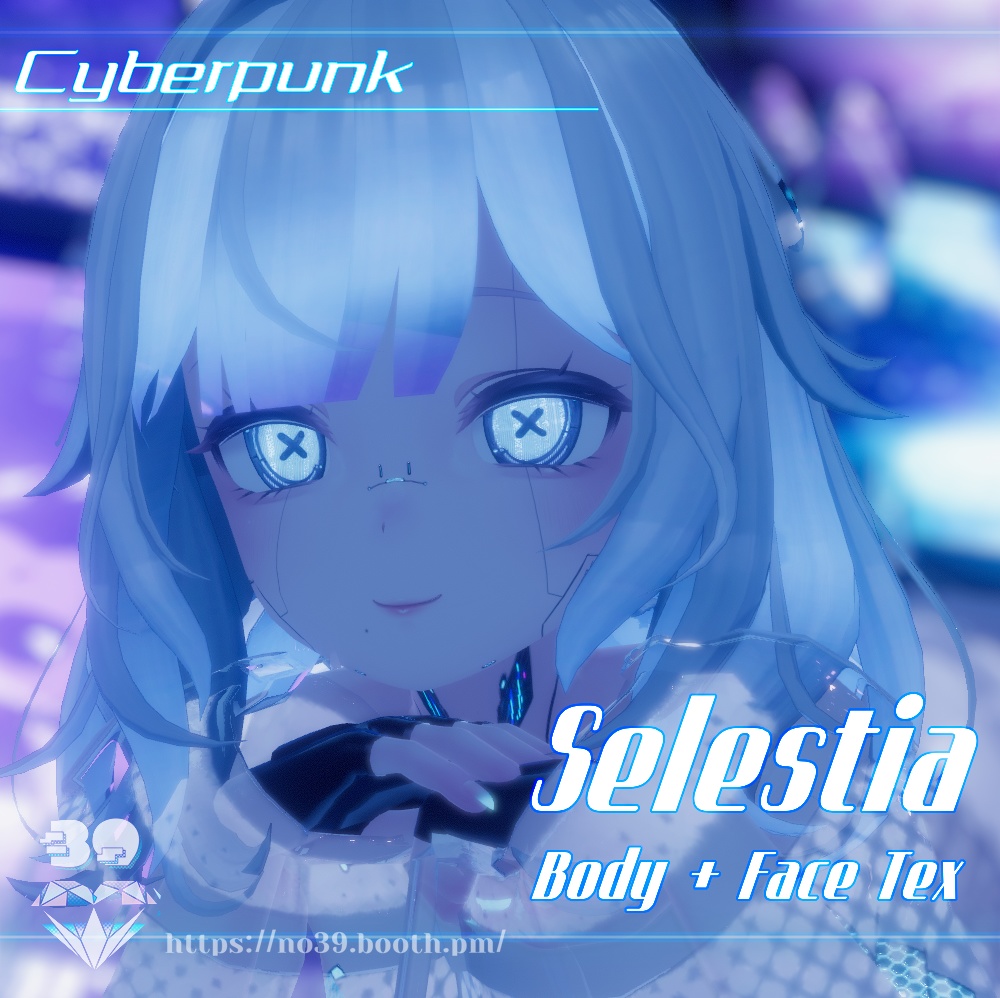 【Selestia専用】Cyberpunk-Eyes+Makeup+Body Tex[HD-PSD]♥ - No.39 - BOOTH