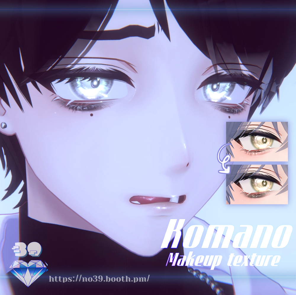 【狛乃(Komano)専用 】Makeup+Eyes+Tongue texture+Material[HD-PSD] - No.39 - BOOTH