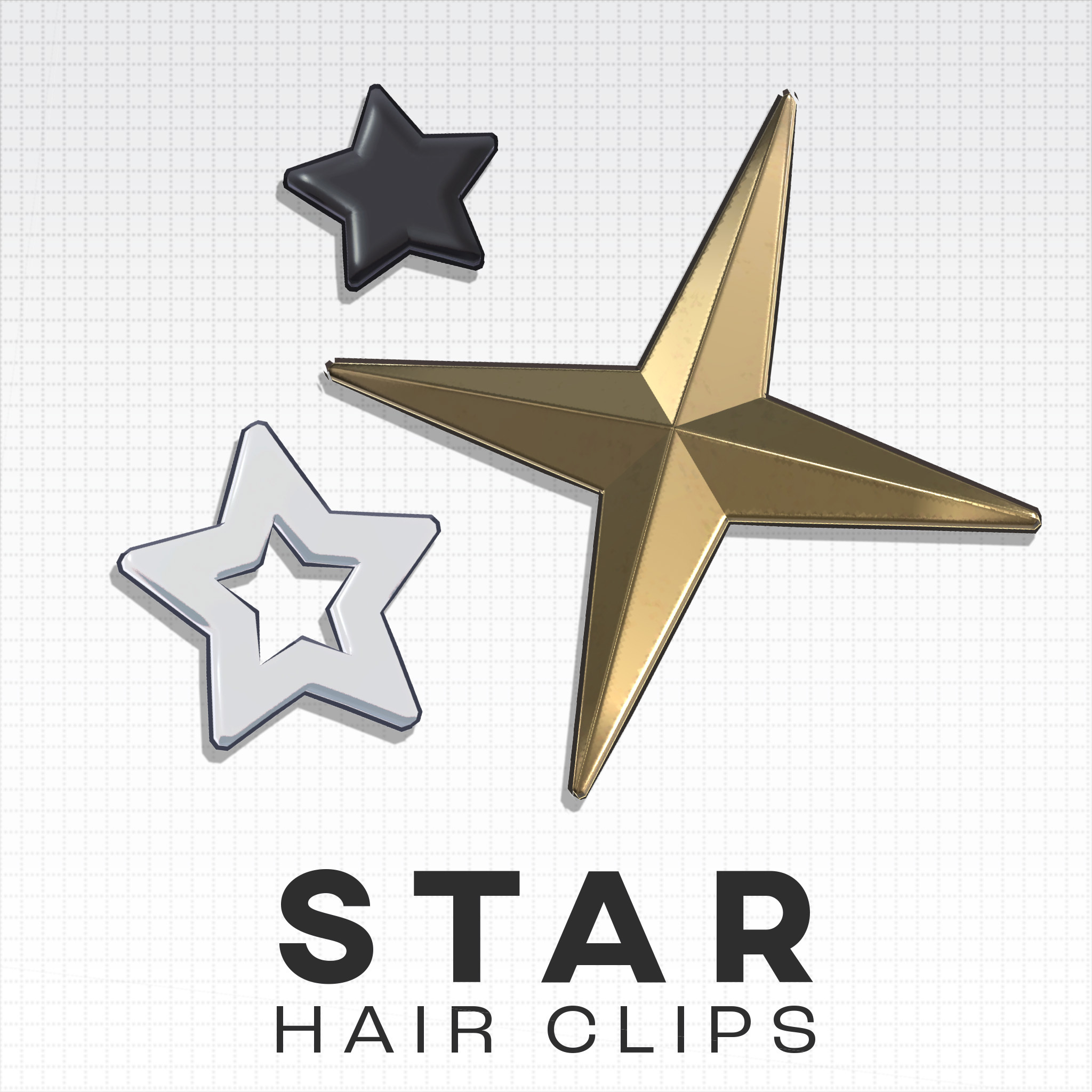 Star Hair Clips - DELTAWERKZ - BOOTH