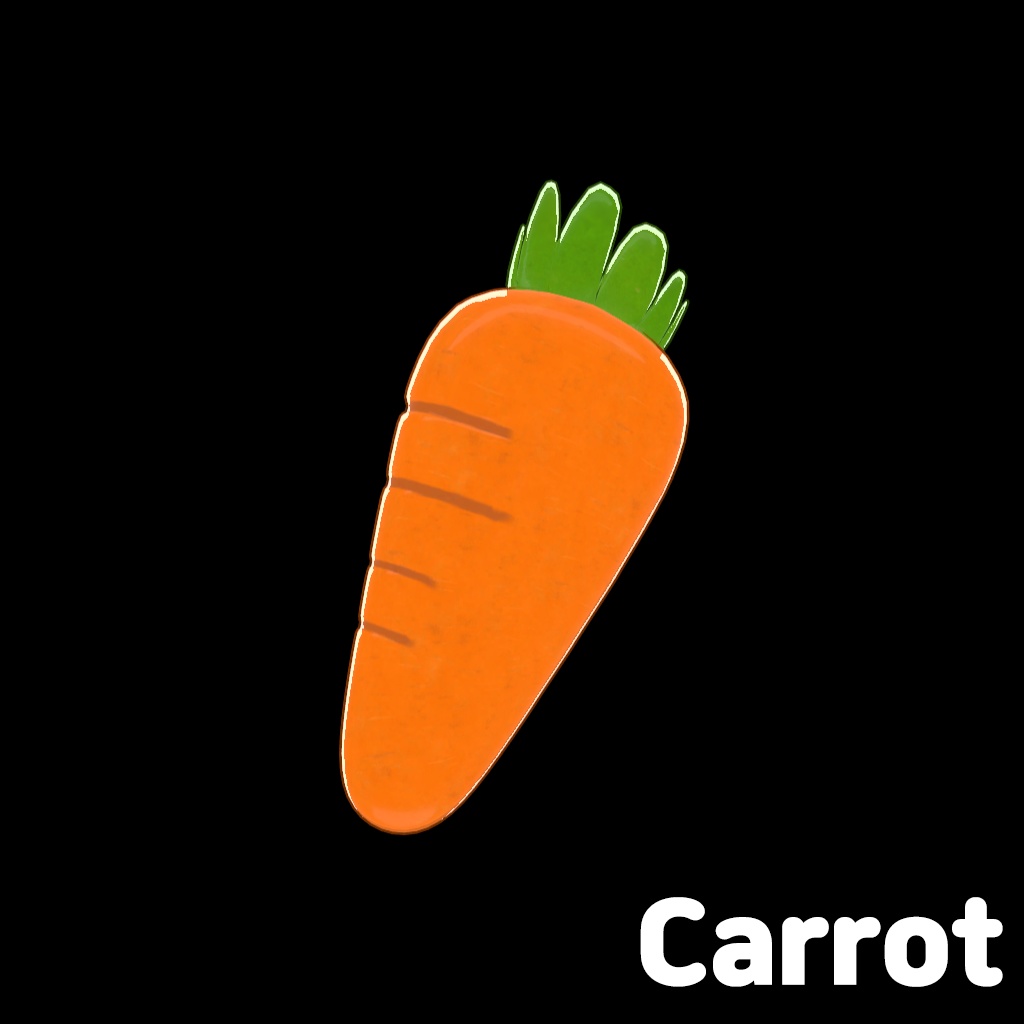 [Warudo Prop] Vegetable Pack / 호불호 야채팩 (Nilo,Standard) - Small Heart ...