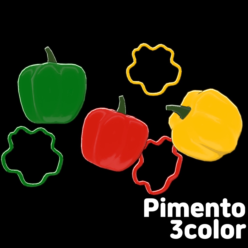 [Warudo Prop] Vegetable Pack / 호불호 야채팩 (Nilo,Standard) - Small Heart ...