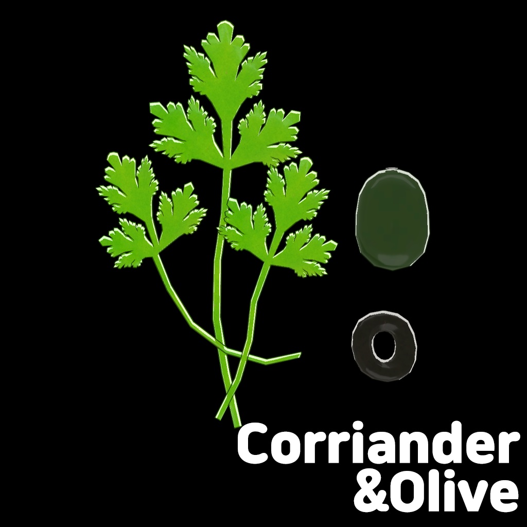 [Warudo Prop] Vegetable Pack / 호불호 야채팩 (Nilo,Standard) - Small Heart ...